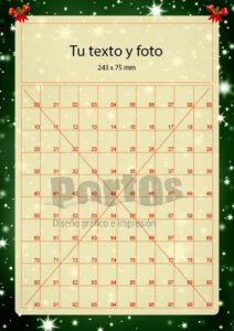 Plantilla para imprimir los numeros de sorteos de navidad | Portos ...